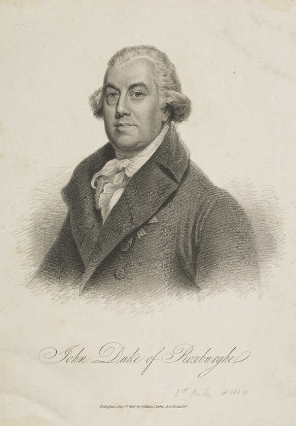 John Ker, 3rd Duke of Roxburghe, 1740 - 1804. Bibliophile | National ...