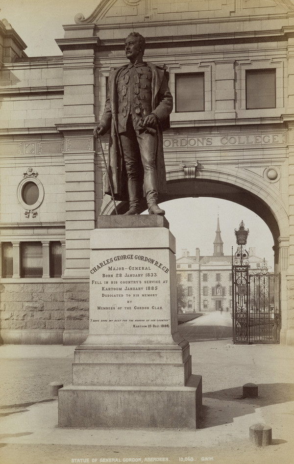 Statue of General Gordon, Aberdeen by George Washington Wilson ...