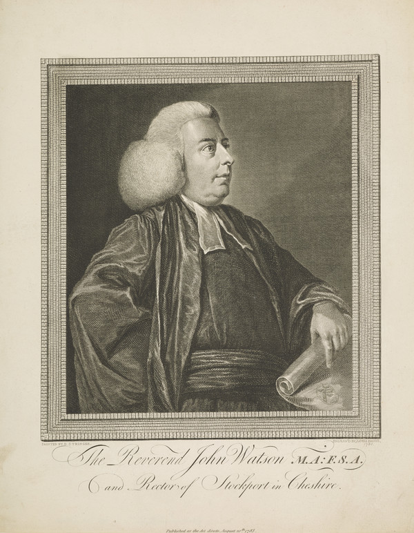 Rev. John Watson, 1725 - 1783. Rector of Stockport, Cheshire by James ...