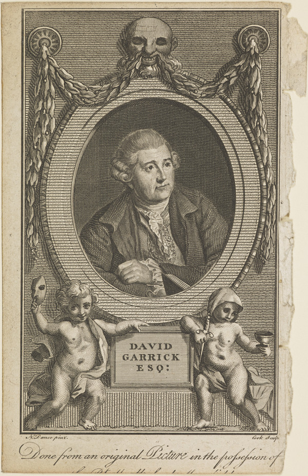 David Garrick, 1717 - 1779. Actor and dramatist by Cook | National ...
