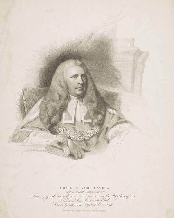Charles Pratt, 1st Earl of Camden, 1714 - 1794. Lord Chancellor by ...