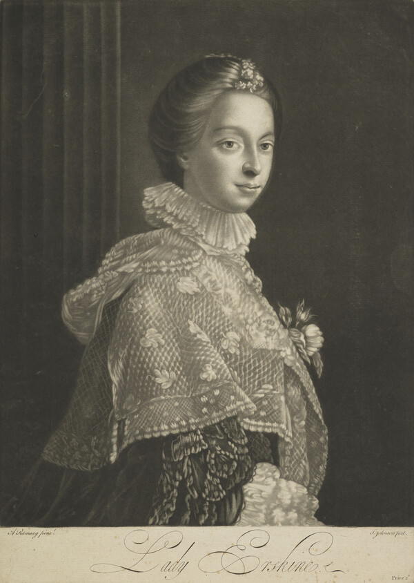 Lady Janet Erskine (nee Wedderburn), d. 1797. Daughter of Peter ...