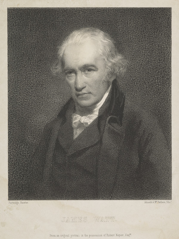 James Watt, 1736 - 1819. Engineer and inventor by Schenck and ...