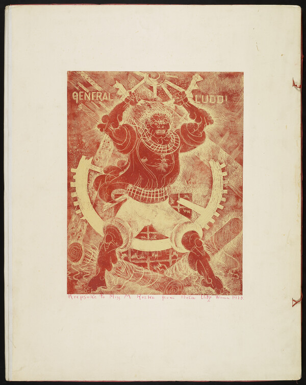 General Ludd : portfolio case [inner] by Bela Uitz | National Galleries ...