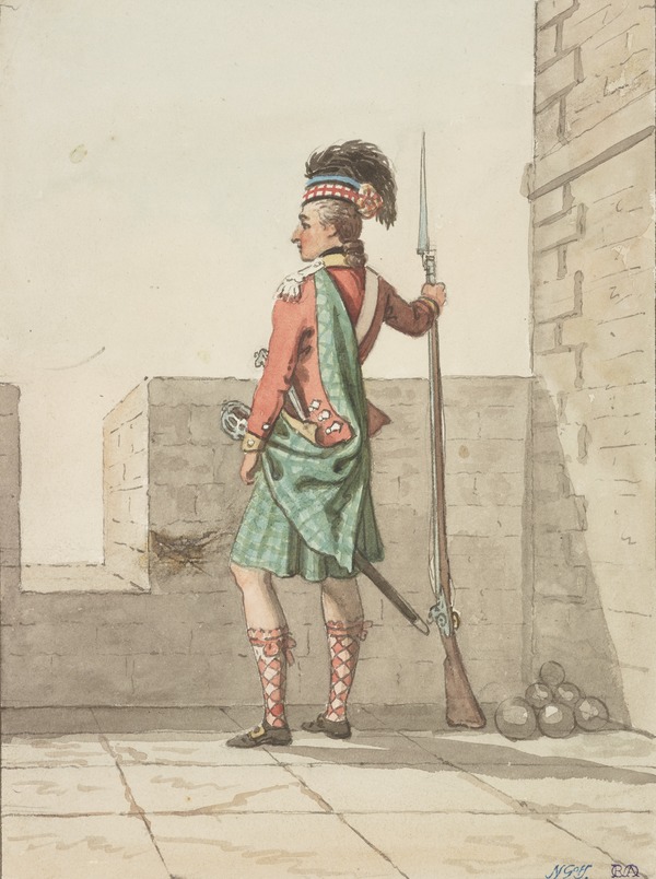 A Highland Soldier by David Allan | National Galleries of Scotland