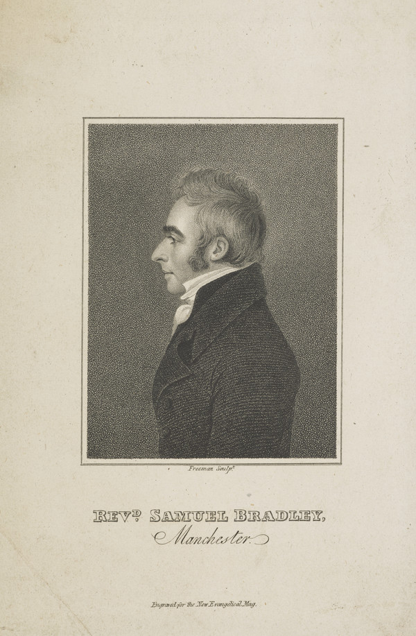 Rev. Samuel Bradley, active 1805 - 1829. Methodist minister at ...