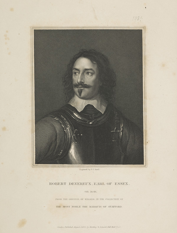Robert Devereux, 3rd Earl of Essex, 1591 - 1646. Parliamentary general ...