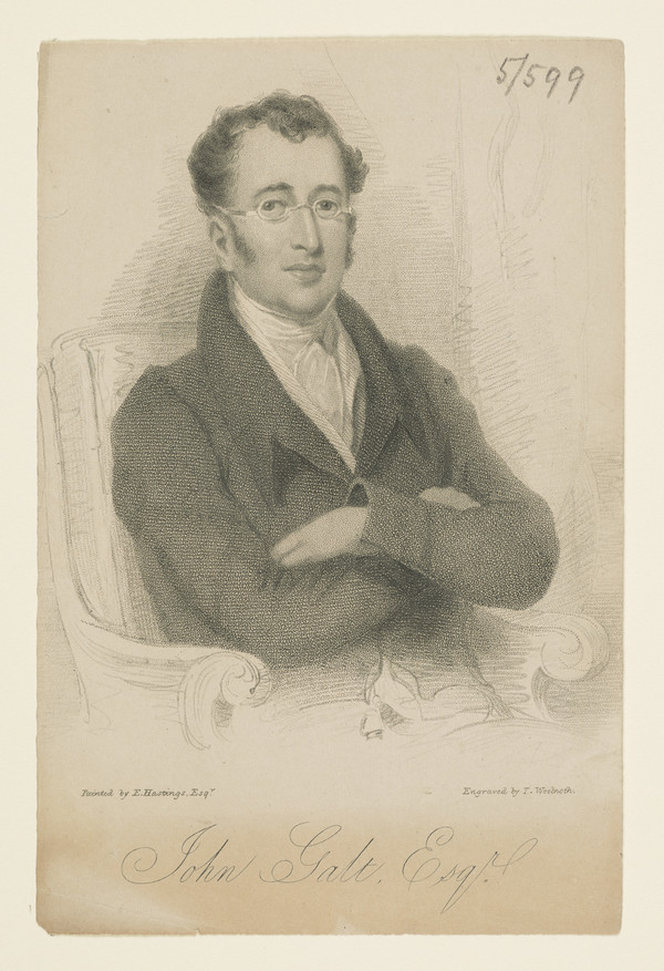 John Galt, 1779 - 1839. Novelist by Thomas Woolnoth | National ...