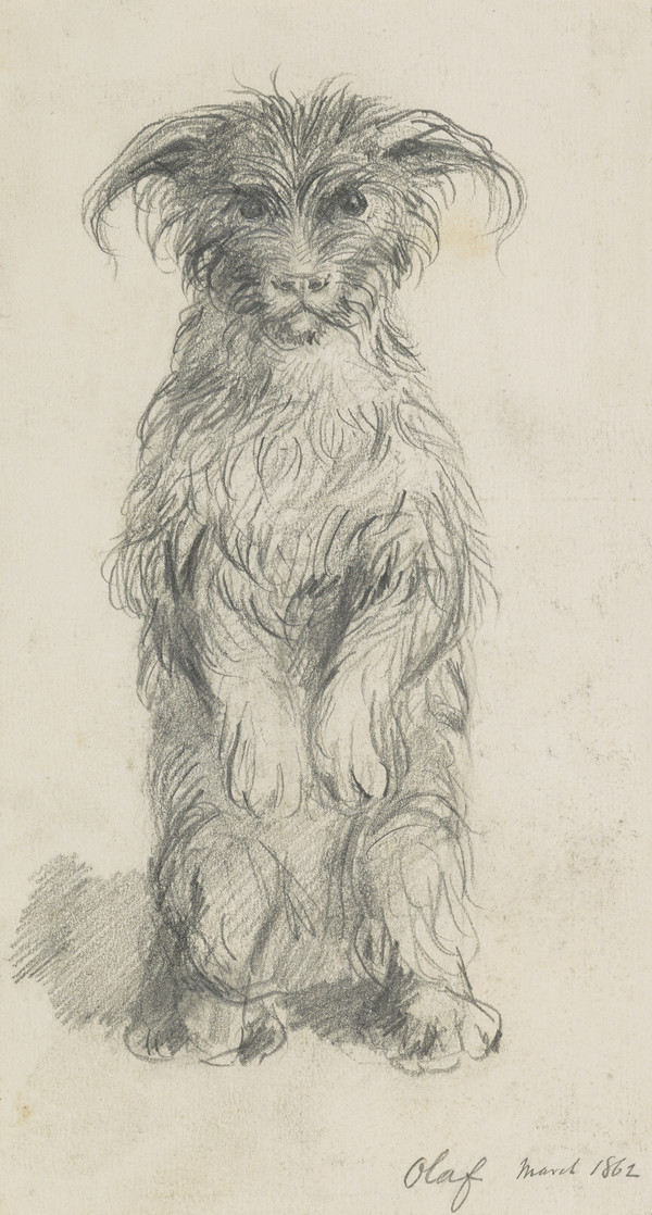 Olaf the Dog Begging by William Bell Scott | National Galleries of Scotland