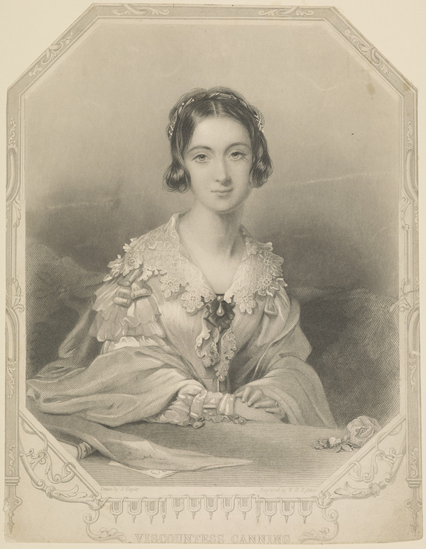 Charlotte Canning (née Stuart), Countess Canning.1817 - 1861. Wife of ...