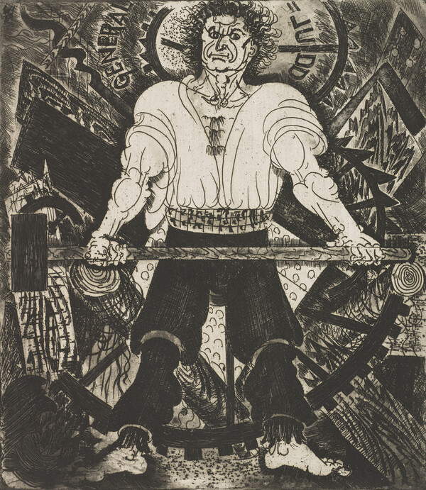 Plate V from the 'General Ludd' Portfolio by Bela Uitz | National ...