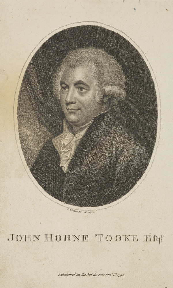John Horne Tooke, 1736 - 1812. Politician by J. Chapman | National ...