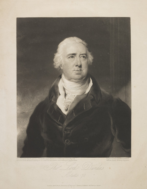 Thomas Dundas, 1st Baron Dundas, 1741 - 1820 by Charles Turner ...