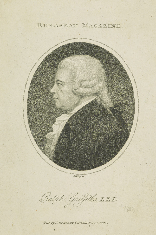 Ralph Griffiths, 1720 - 1803. Proprietor of the Monthly Review by W ...