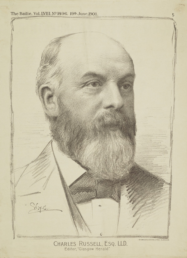 Charles G. Russell, 1840 - 1916. Editor of the Glasgow Herald ...