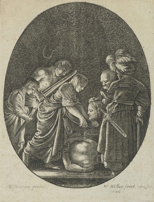Beheading of John the Baptist by Wenceslaus Hollar and Adam Elsheimer ...