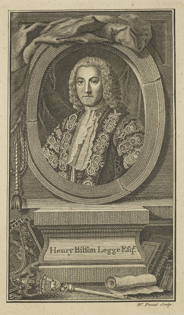 The Right Honourable Henry Bilson Legge, 1708 - 1764. Chancellor of the ...