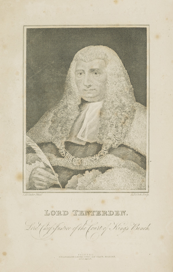 Charles Abbott, 1st Baron Tenterden, 1762 - 1832. Lord Chief Justice of ...