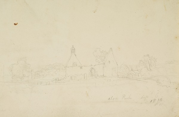 Alloway Kirk and the Old Brig O'Doon, Ayrshire by Alexander Nasmyth ...