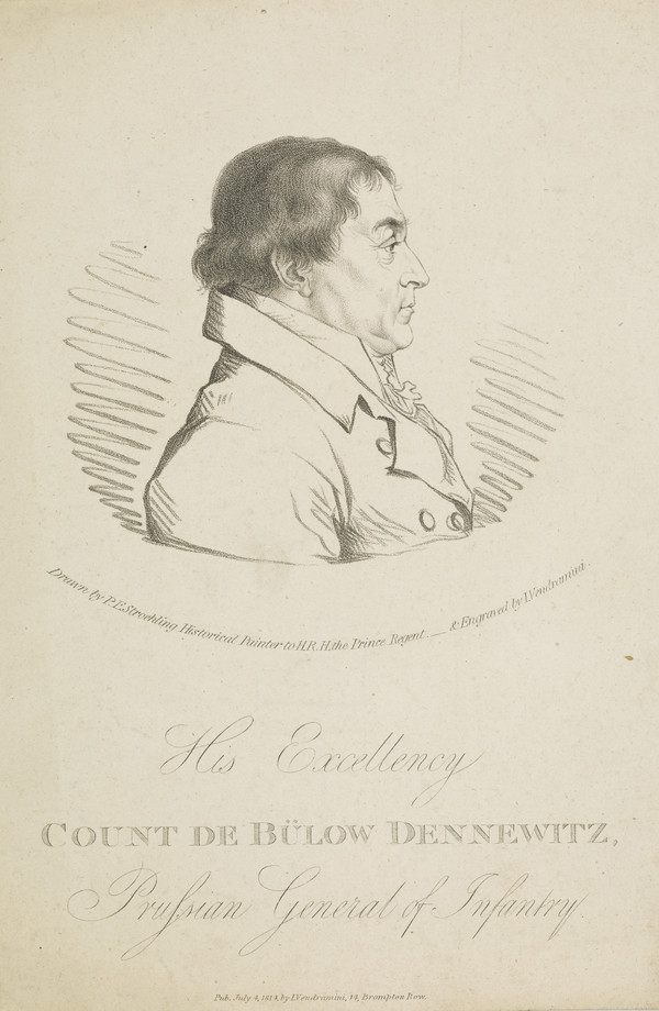 Friedrich Wilhelm, Count von Bulow, 1755 - 1816. Prussian general by ...