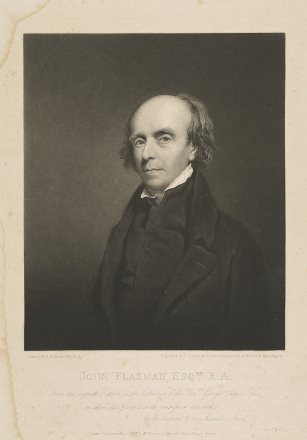 John Flaxman, 1755 - 1826. Sculptor and draughtsman by Charles Turner ...