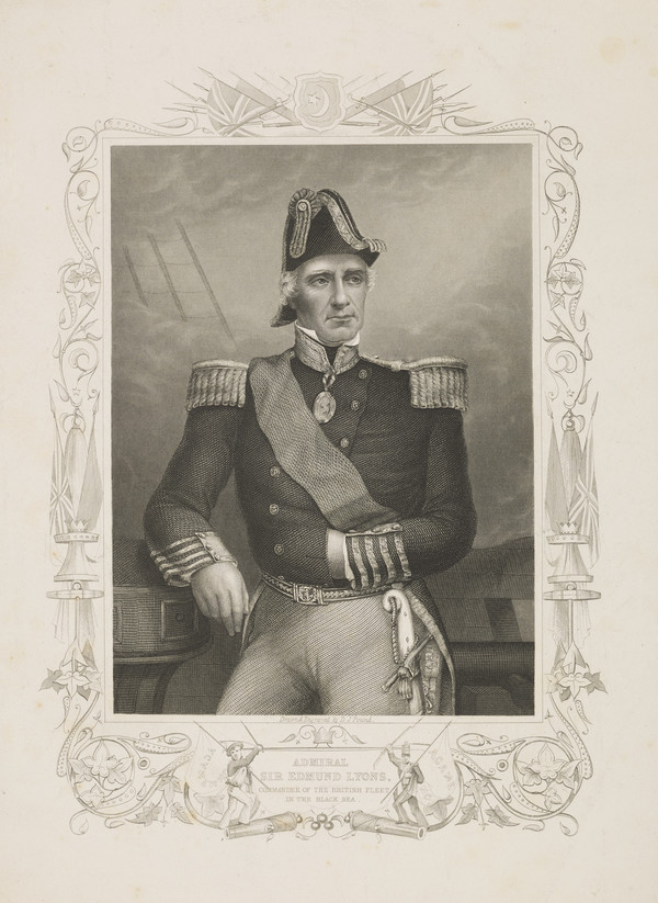 Edmund Lyons, 1st Baron Lyons, 1790 - 1858. Naval commander by Pound ...