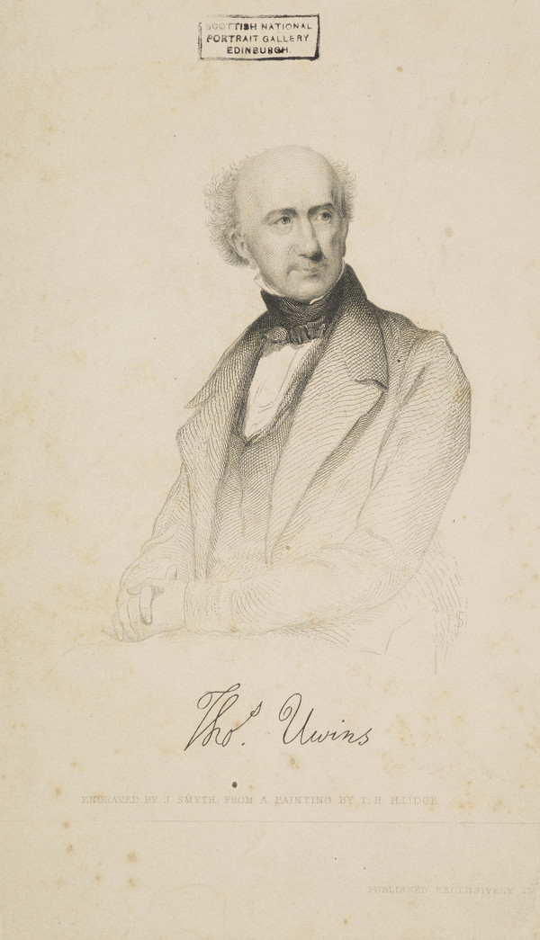 Thomas Unwins, 1782 - 1857. Painter by John Talfourd Smyth | National ...