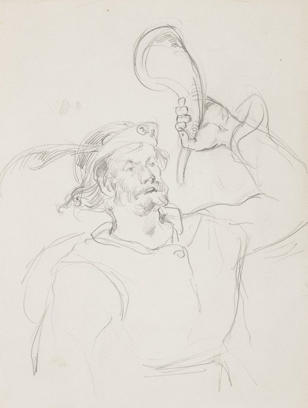 Portrait of a Man withHorn | National Galleries of Scotland