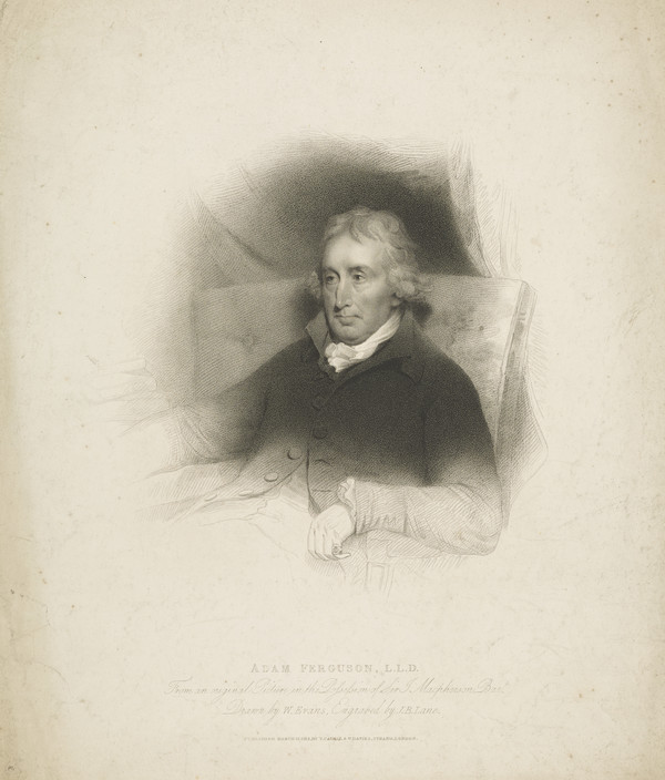 Adam Ferguson, 1723 - 1816. Professor of Philosophy, Edinburgh ...