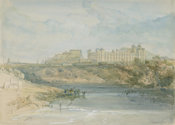 View of Donaldson's Hospital, Edinburgh from the Water of Leith by ...