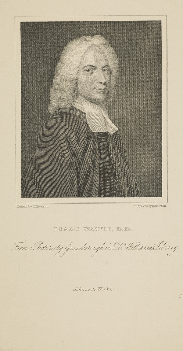 Isaac Watts, 1674 - 1748. Non-conformist divine and hymn-writer by Robert Newton | National ...