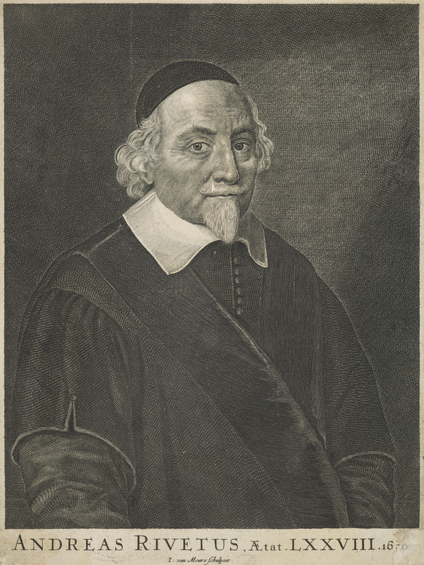 Andre Rivet, 1573 - 1651. French Protestant theologian by Jacob van ...