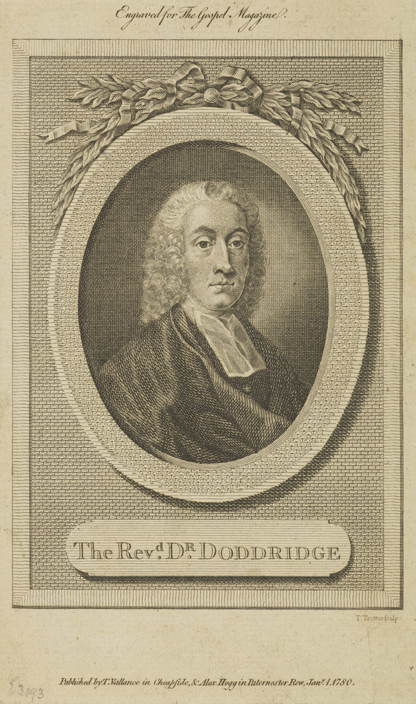 Philip Doddridge, 1702 - 1751. Nonconformist divine by Thomas Trotter ...
