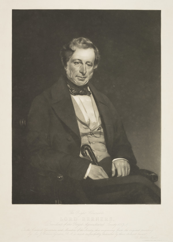 Henry William Wilson, 3rd Baron Berners, 1797 - 1871. President of the Royal Agricultural ...