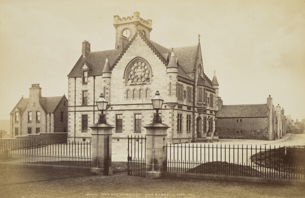 Lerwick Town Hall at Midnight, June 29, 1889 by James Valentine ...