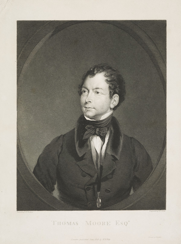Thomas Moore, 1779 - 1852. Irish poet by William Henry Watt | National ...