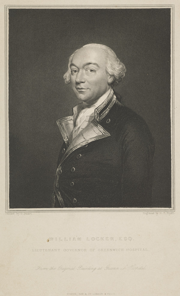William Locker, 1731 - 1800. Commodore; Lieutenant-governor, Greenwich ...
