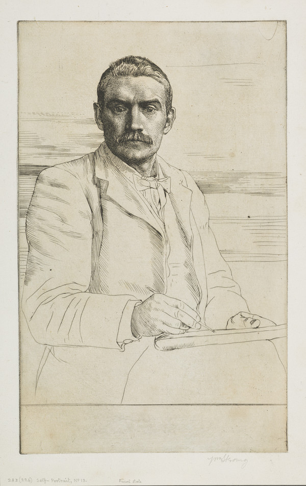Self-portrait, No. 13 (Strang No. 283) by William Strang | National ...