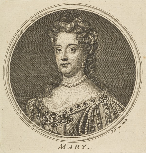 Mary II, 1662 - 1694. Reigned jointly with William III, 1688 - 1694 by ...
