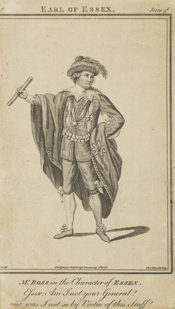 David Ross, 1728 - 1790. Actor by John Thornthwayte | National ...