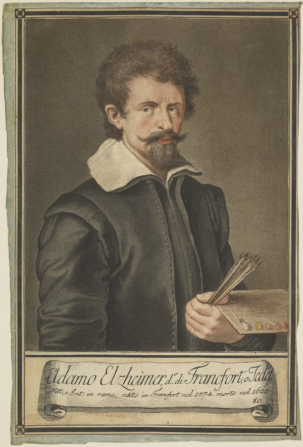 Colour Portrait of Adam Elsheimer, 1578 - 1610. Artist by Johann Jakob ...