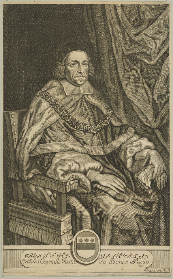 Sir Matthew Hale, 1609 - 1676. Chief Justice of England by Johann ...