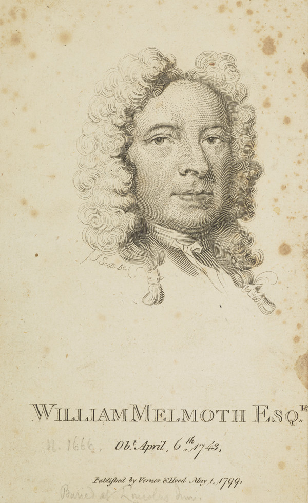 William Melmoth, 1666 - 1743. Religious writer by J. Scott | National ...