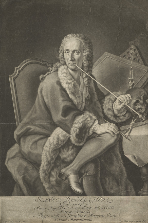 Johan Daniel Herz, 1693 - 1754. German designer and engraver by J.J ...