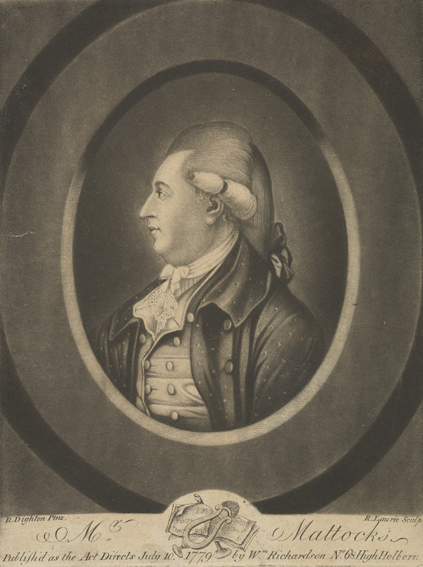 George Mattocks, d. 1804. Actor by Robert Laurie | National Galleries ...