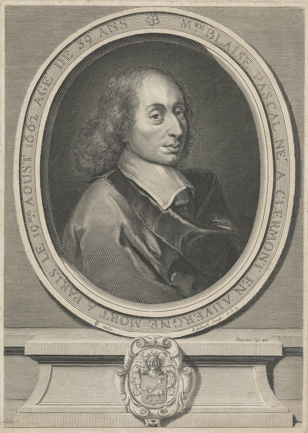 Blaise Pascal, 1623 - 1662. French scientist by Gerard Edelinck ...