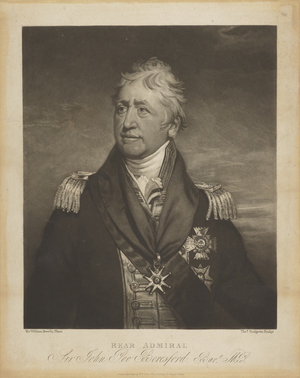 Sir John Beresford, 1766 - 1844. Rear Admiral by Thomas Hodgetts ...