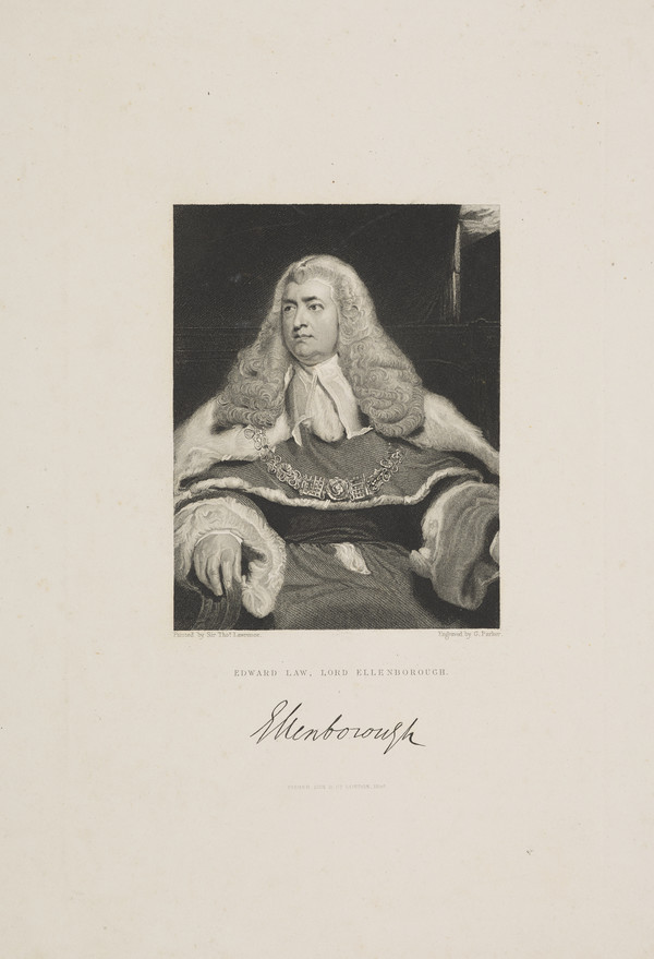 Edward Law, 1st Baron Ellenborough, 1750 - 1818. Lord Chief Justice of ...