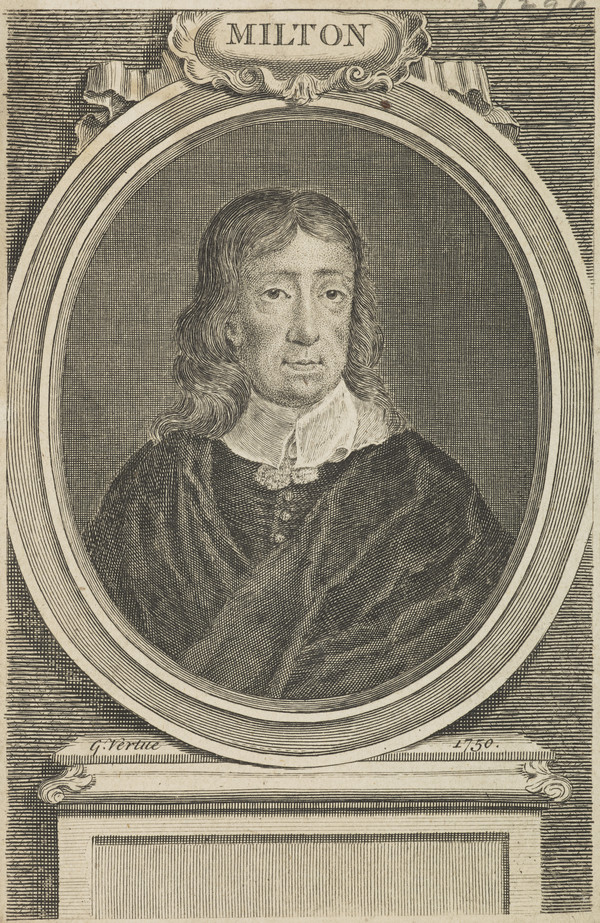 John Milton, 1608 - 1674. Poet and scholar by George Vertue | National ...