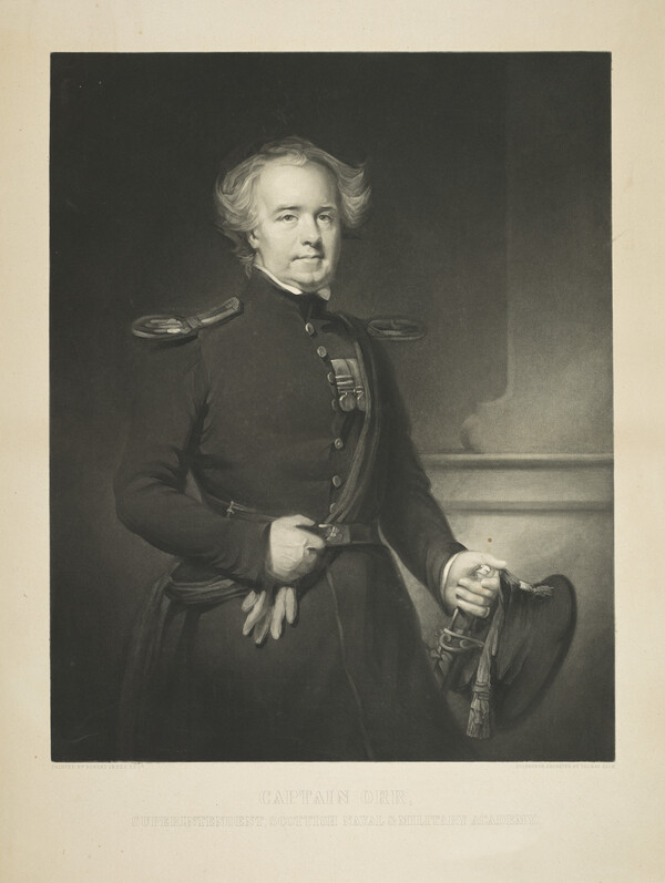 Captain John Orr, 1790 - 1879. Superintendant of the Scottish Naval and ...